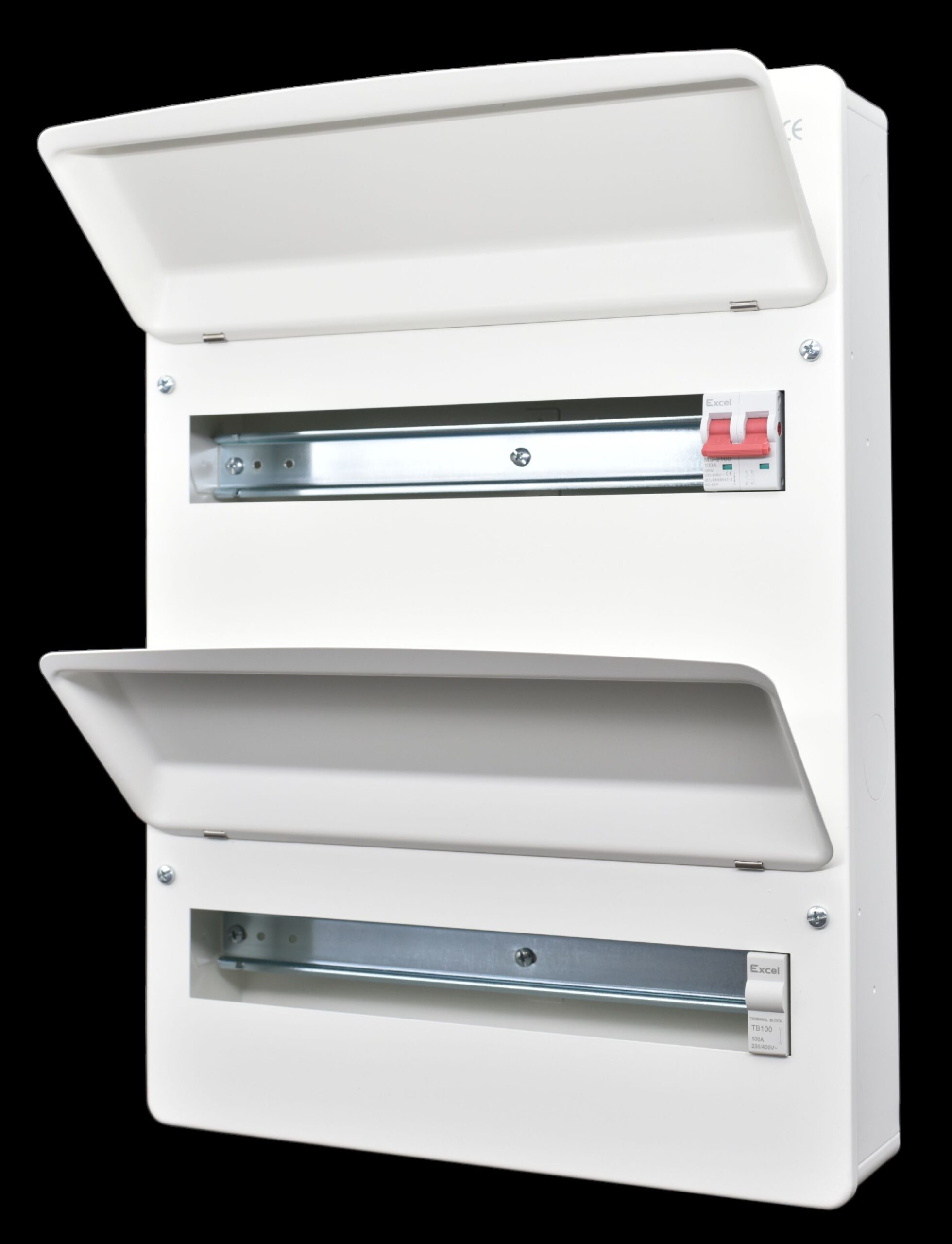 36 Module Dual Stack consumer unit with 100A main switch Incomer (33 ...